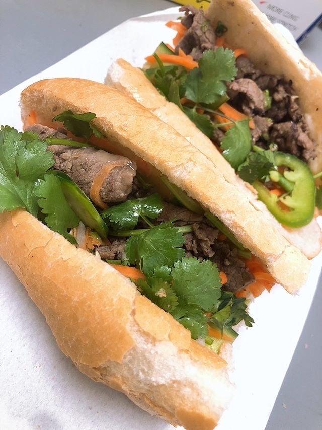 #4-B BBQ Beef Sandwich (Bánh mì Thịt Nướng Bo) | Bánh Mì Saigon ...